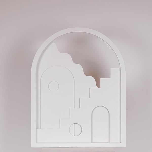 ESTHETI home ΔΙΑΚΟΣΜΗΤΙΚΟ ΤΟΙΧΟΥ ΣΠΙΤΙ, ΞΥΛΟ, ΛΕΥΚΟ, 40x2.5x50.8εκ 812 ...