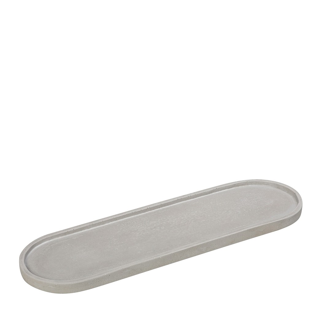 ΔΙΑΚΟΣΜΗΤΙΚΗ ΠΙΑΤΕΛΑ ΟΒΑΛ ΜΕΓΑΛΗ ΓΚΡΙ ΑΝΟΙΧΤΟ 49Χ15Χ2ΕΚ