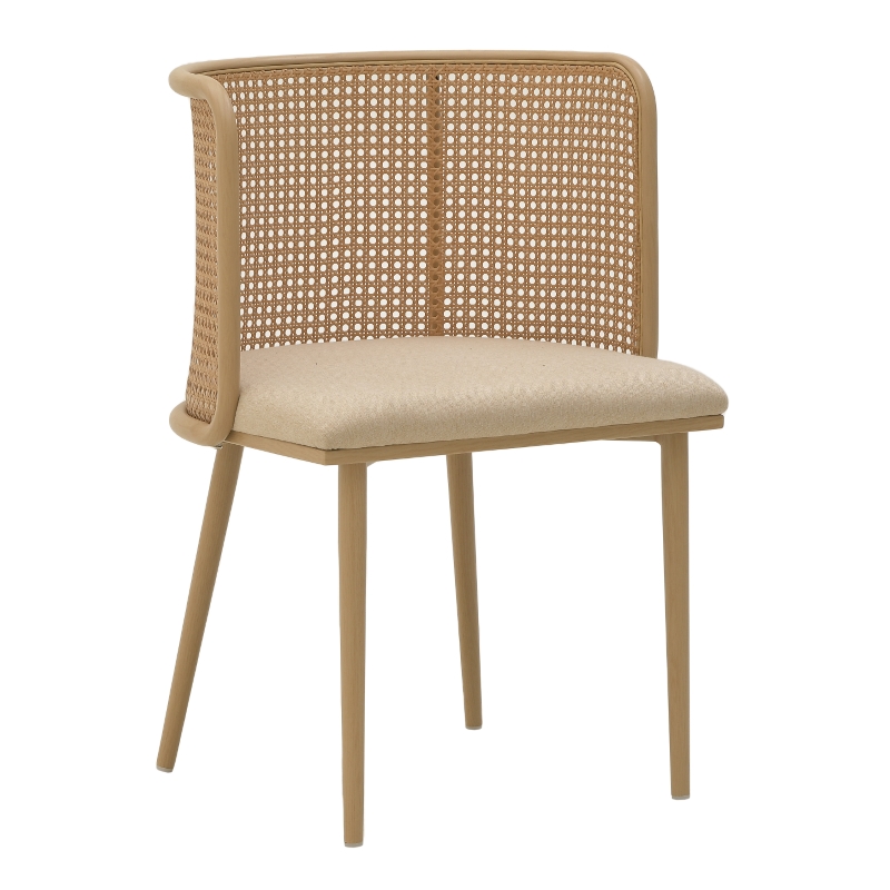 CLICK ΚΑΡΕΚΛΑ RATTAN/ΥΦΑΣΜΑΤΙΝΗ NATURAL 52X49X75