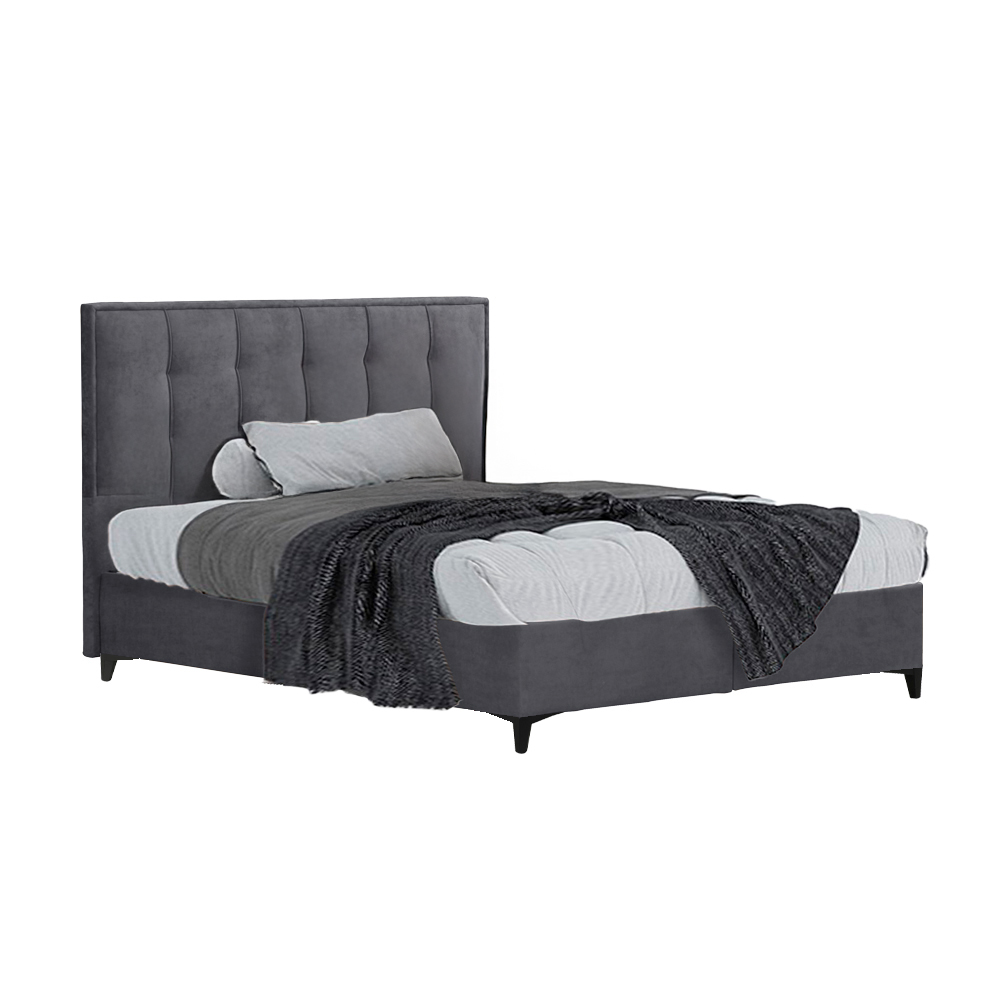 Liberta PIANO ΚΡΕΒΑΤΙ ΜΕ ΑΠΟΘΗΚ. ΧΩΡΟ (ΓΙΑ ΣΤΡΩΜΑ 90x200cm) ΓΚΡΙ 07-780 ...