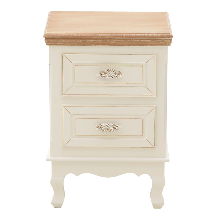 INART ΚΟΜΟΔΙΝΟ ΞΥΛΙΝΟ ΛΕΥΚΟ NATURAL 37Χ33,5Χ53 3-50-147-0097
