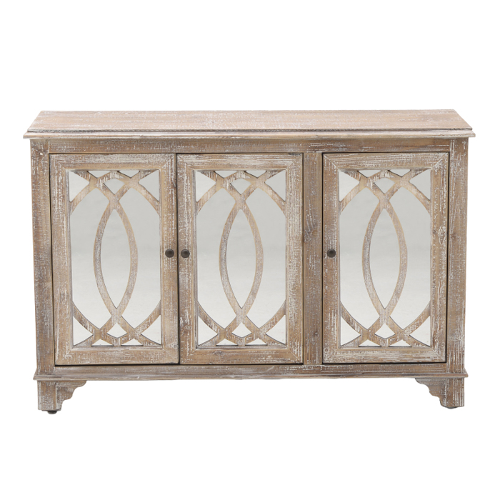 INART ΝΤΟΥΛΑΠΙ ΜΕ ΚΑΘΡΕΠΤΗ 3 ΠΟΡΤΕΣ ΞΥΛΙΝΟ NATURAL 120X39X79 3-50-866-0004