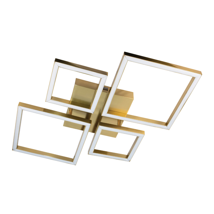 InLight Πλαφονιέρα οροφής χρυσαφί LED 70W με 3CCT controller/dimmer ...