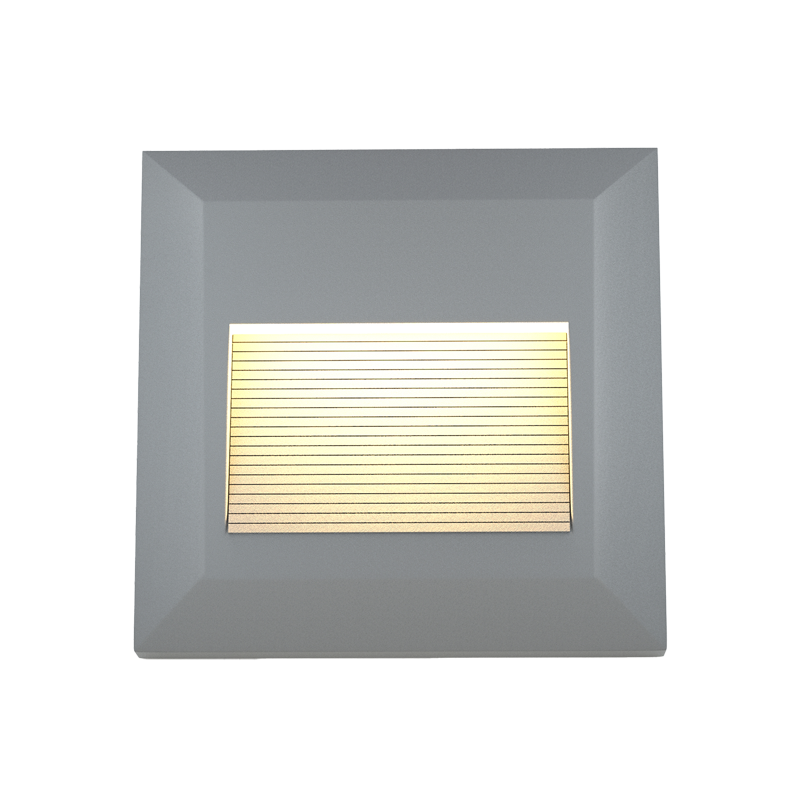ItLighting Απλίκα Τοίχου Εξ. Χώρου 'Salmon' Γκρι LED 2W 3CCT 3000/4000 ...