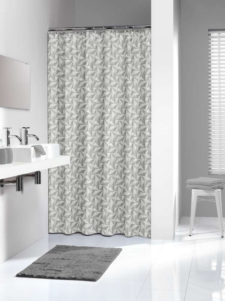 Sealskin Piega 180x200 grey κουρτίνα μπάνιου υφασμάτινη