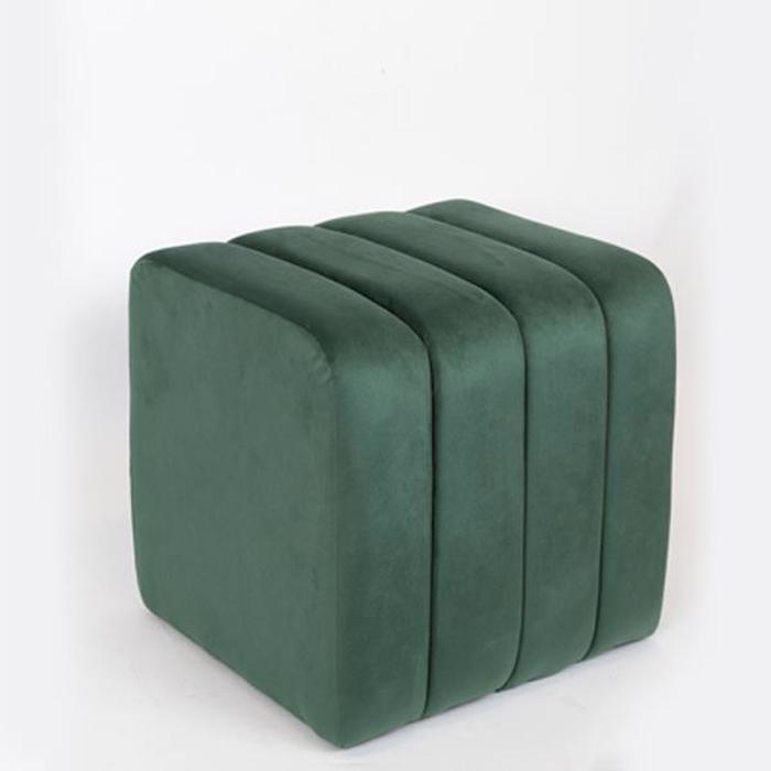 ESTHETI home Σκαμπό Βελούδινο Σκούρο Πράσινο 40x40x41cm 750-10030