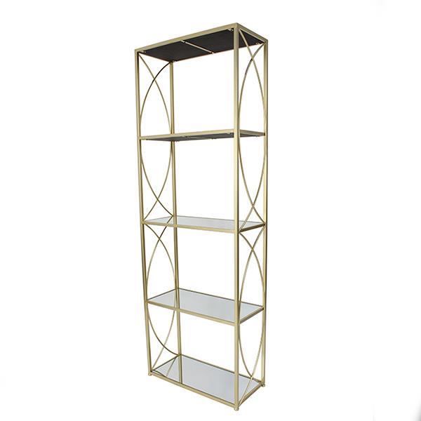ESTHETI home Ραφιέρα Μεταλλική Χρυσή με 4 Ράφια 61x28x177cm 750-31513