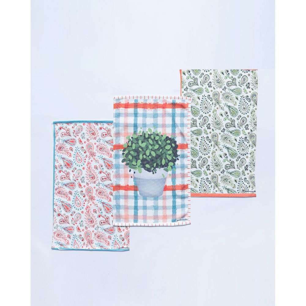 Palamaiki Σετ 3 Τμχ. Πετσετες Κουζινας 100% Cotton Kitchen 40X60 KD1