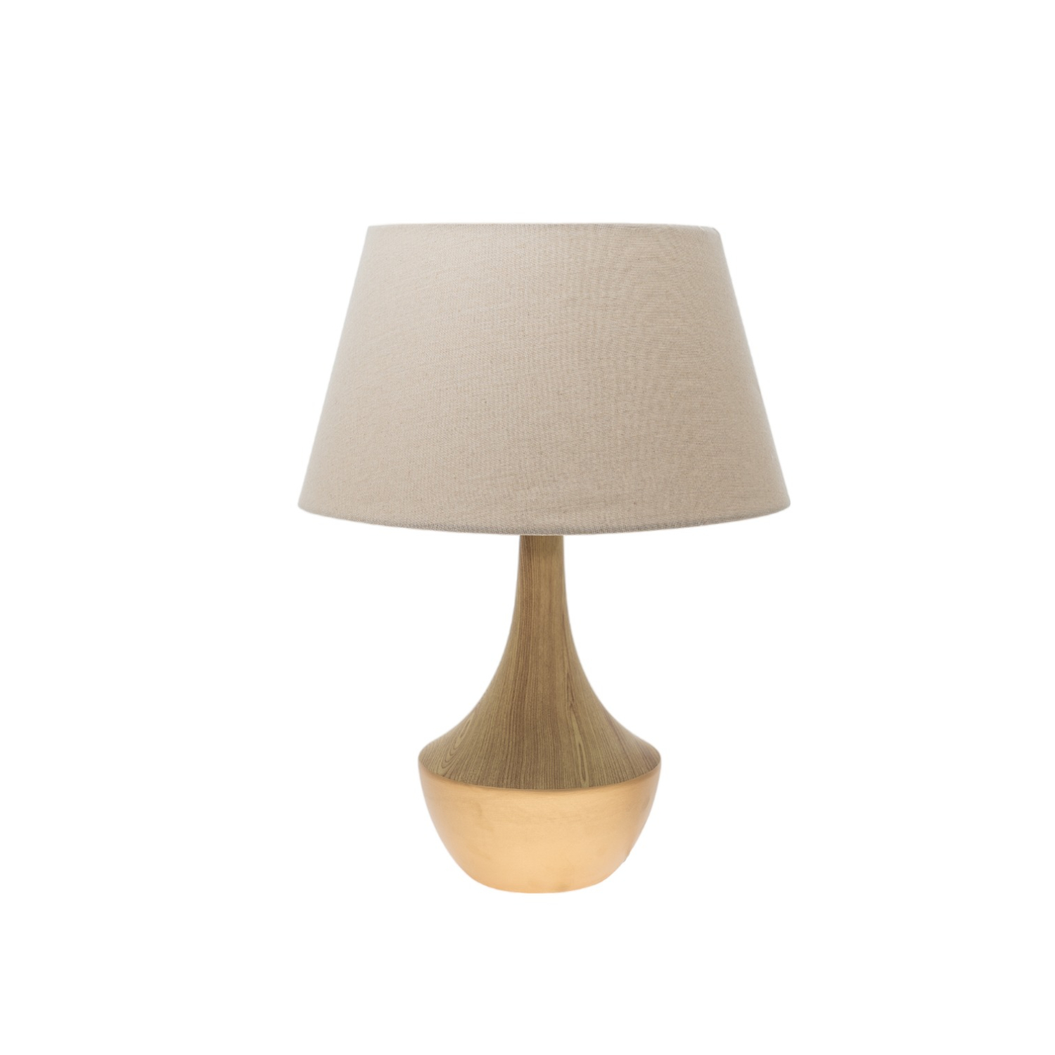 Zen Collection ΠΟΡΤΑΤΙΦ ΚΕΡΑΜΙΚΟ ΧΡΥΣΟ ΜΕ ΞΥΛΟ 21.5Χ21.5Χ42ΕΚ 49343